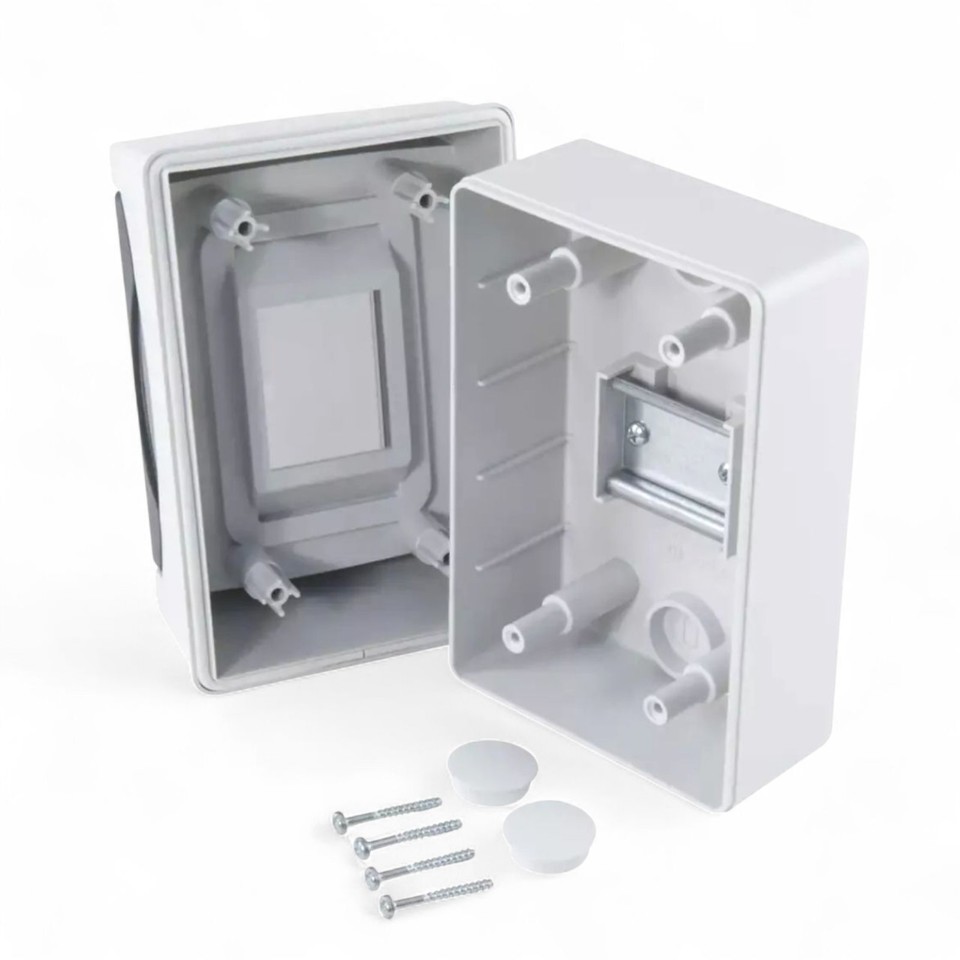 Marlanvil Outdoor IP65 2 Module DIN Rail Enclosure Waterproof Junction ...