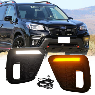 For 2019 20 2021 Subaru Forester LED Daytime Running Light Turn signal ...