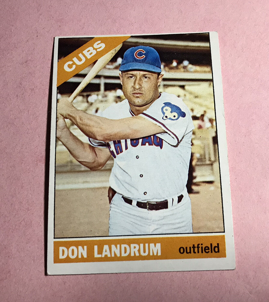 Don Landrum 1966 Topps Baseball #43 No Creases Cubs | eBay