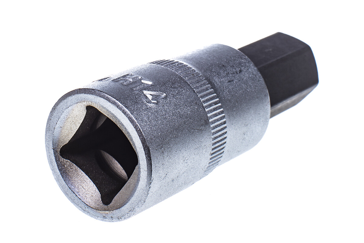 ASTA 14mm Hex Socket Bit 1/2" Drive Metric Allen S2 Steel Chrome ...
