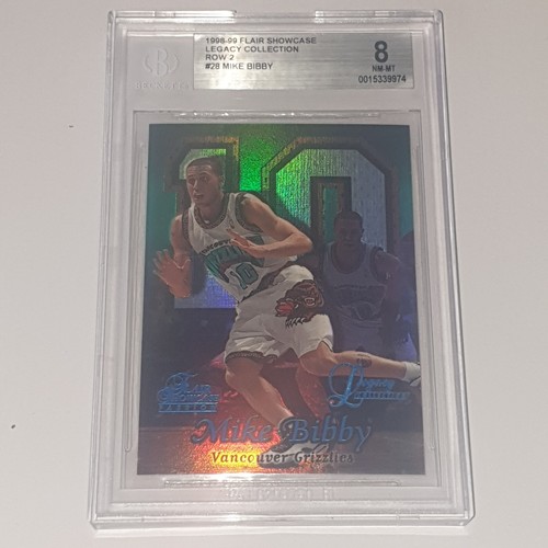 1998-99 Flair Showcase Legacy Row 2 Mike Bibby RC/99 BGS 8 Vancouver Grizzlies | eBay