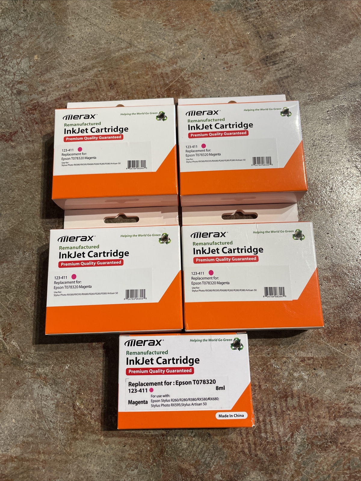 T078320 Magenta Ink Cartridge Epson R260 R280 R380 RX580 RX595 RX680 5 ...