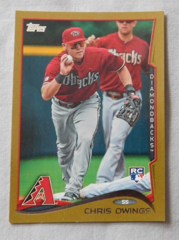 2014 Topps Gold /2014 Chris Owings Arizona Diamondbacks #232 Baseball ...