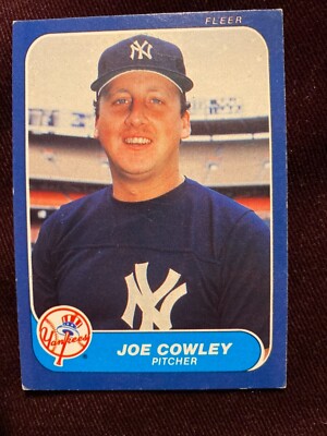 1986 Fleer #103 Yankees Joe Cowley Baseball Card | eBay