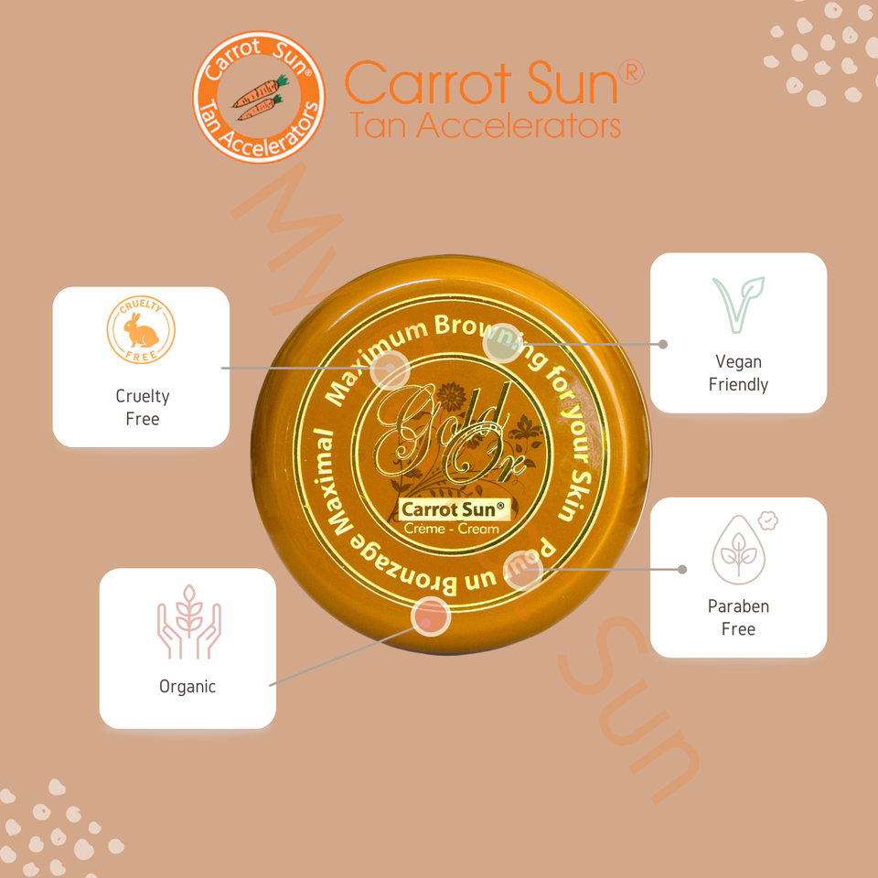 Carrot Sun Tan Accelerator Tanning Coconut Cream , Coconut Oil and ...