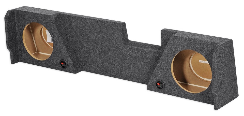 Double Cab Dual 12" Downfire Subwoofer Sub Box Enclosure For 2014-2016 ...