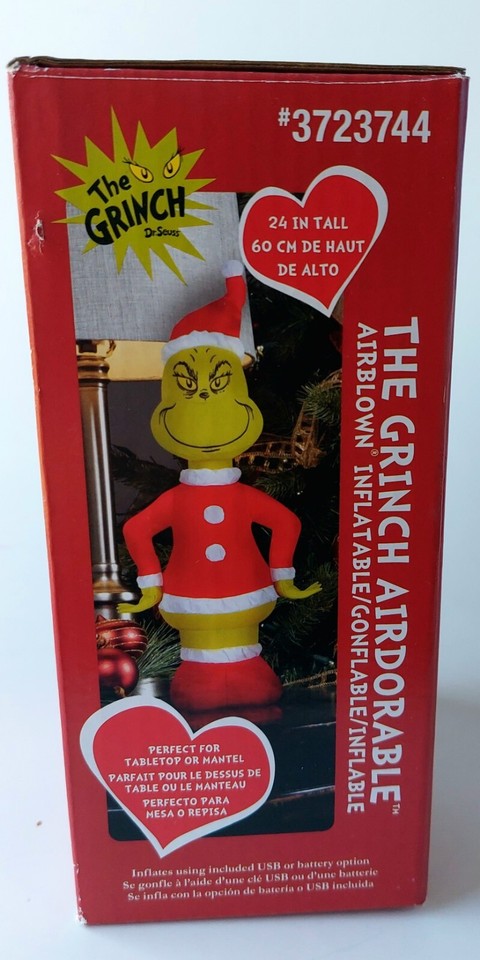 The Grinch Airdorable 24-Inch Christmas Airblown Indoor Tabletop ...