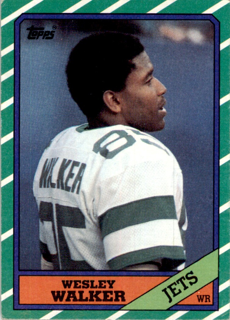 1986 TOPPS JETS TEAM LEADERS - WESLEY WALKER NEW YORK JETS #99 | eBay