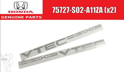 Honda Genuine CIVIC SI EK EMI B16A2 99-00 DOHC VTEC Sticker 2 QTY Set ...