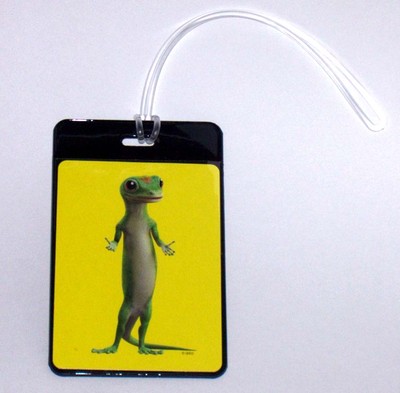 Geico Gecko Insurance Co lizard Luggage or Book Bag Tag | eBay