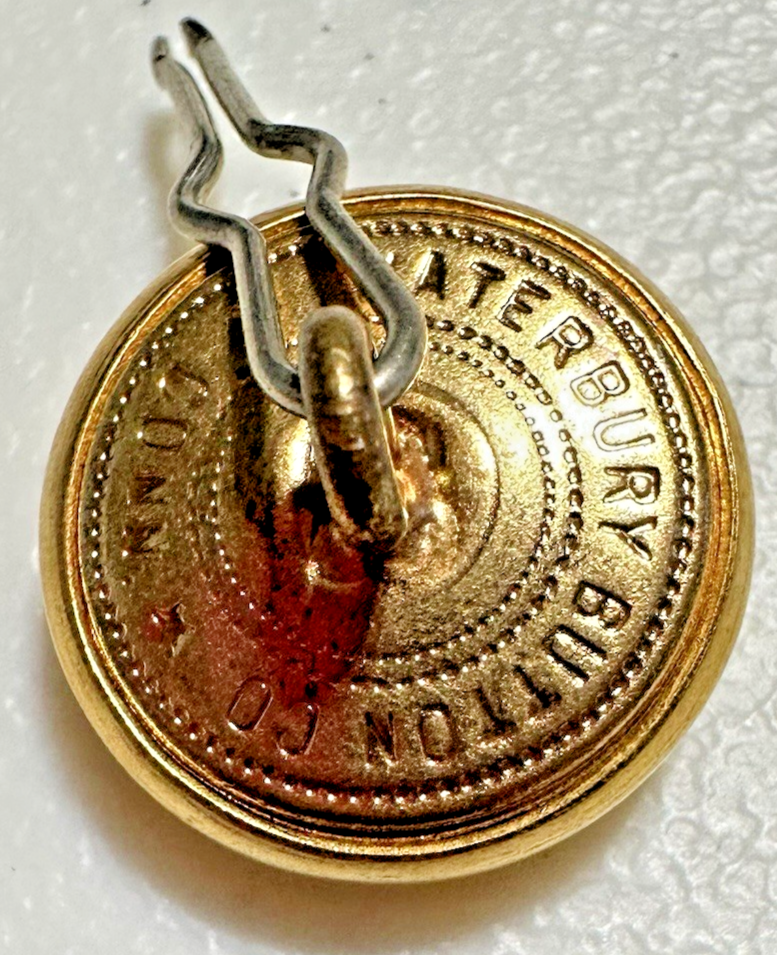 Vintage Waterbury Button Co Brass Military Buttons Pair – Detachable ...