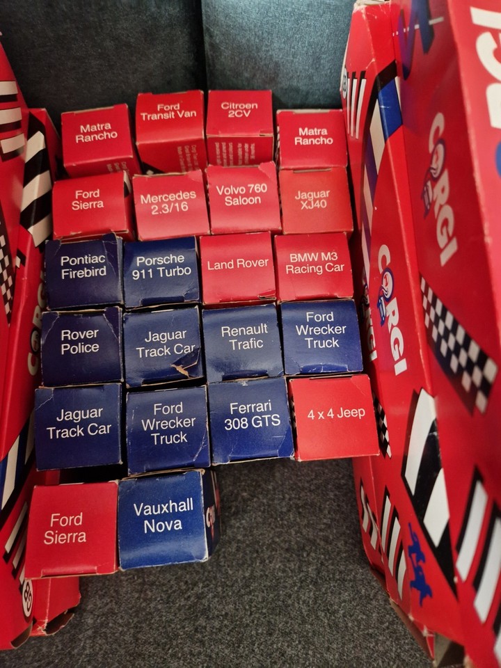 Boxed Corgi Die Cast Models 1985 Job Lot. 22 Cars/trucks And 8 Lorries ...