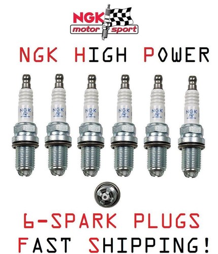 NGK BKR6EQUP SPARK PLUG HIGH POWER LASER PLATINUM 6-PCS For BMW PORSCHE ...