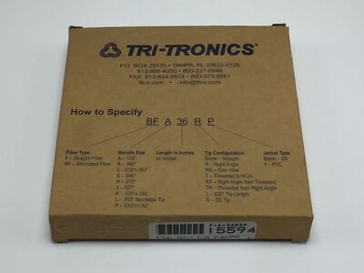 TRI-TRONICS BF-A-36-R-P FIBER OPTIC CABLE | eBay