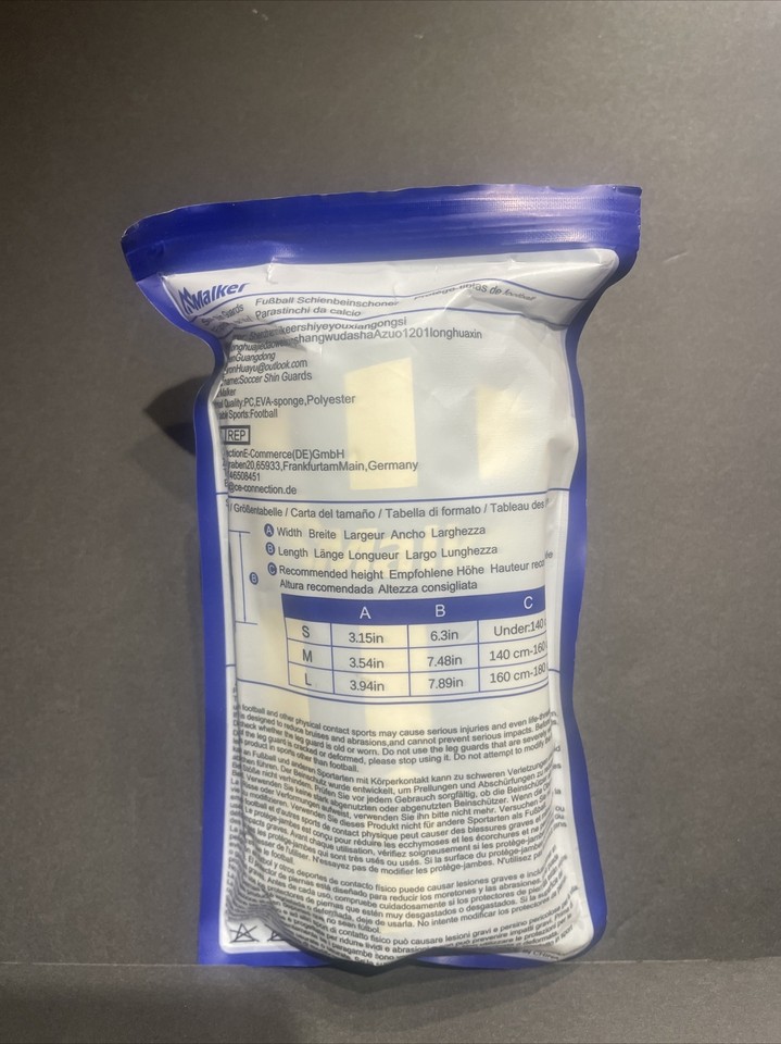 Malker Soccer Shin Guards Size Small | eBay