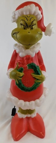 Grinch 24" Blow Mold Outdoor Christmas Decor Porch Yard Lighted Xmas | eBay