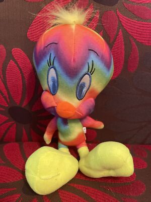 Toy Factory 9” Looney Tunes Tweety Bird Rainbow Tie Dye Plush | eBay