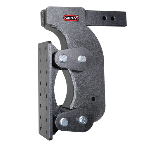 GEN-Y Boss-Torsion Flex, 2.5" Shank, Bolt-On Pintle Plate & Stabilizer ...