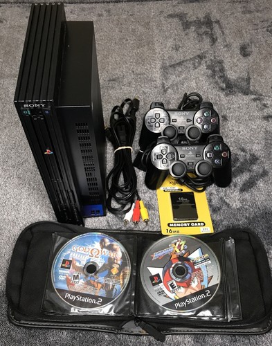 Sony Playstation 2 Console Fat PS2 OEM Controller Memory Cables Games ...