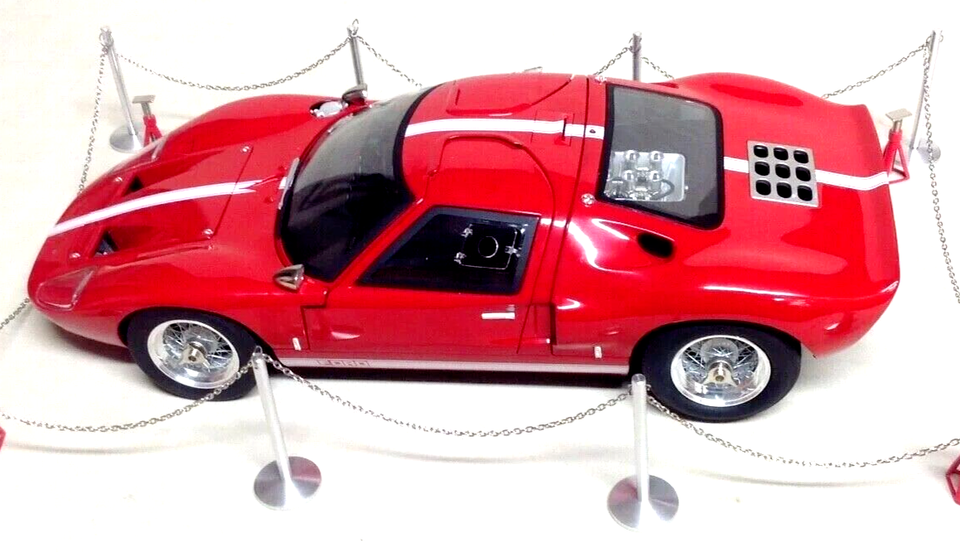 Ford GT40 w/Wire Wheel Rims/V8 Engine/Custom Metal Body 1:12 Large ...
