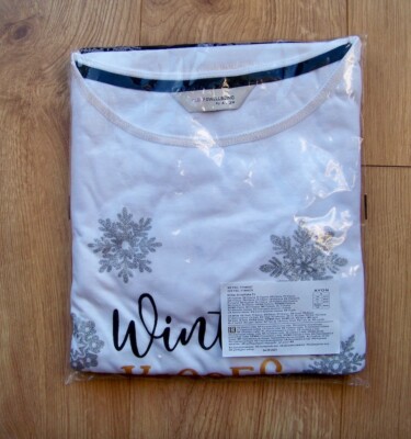 Avon Glitter Winter Snowflake PJs Pyjamas Size 12/14 New Ideal Xmas ...