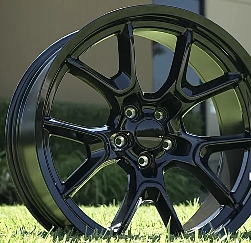 20” black Dodge Anniversary Charger SRT wheels flow formed light weight ...