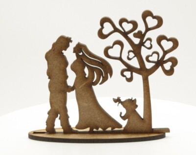 MDF Bride and Groom Table Decoration varied sizes Beauty and The Beast ...