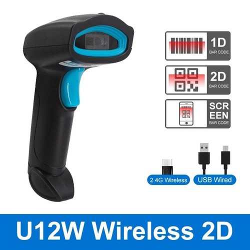 Barcode Scanner Reader 1D/2D Wired Wireless Bluetooth Natural LEDLight ...