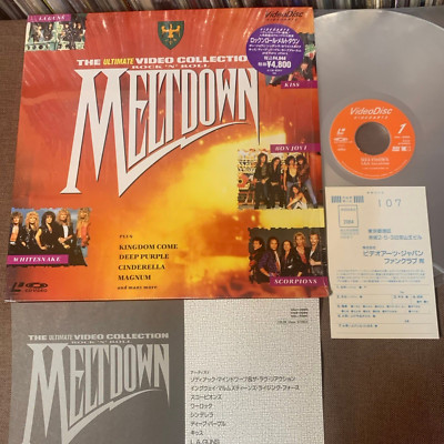 Rock 'N' Roll Meltdown JAPAN Laser Disc LD VAL-3094 w/ STICKER-OBI Kiss ...