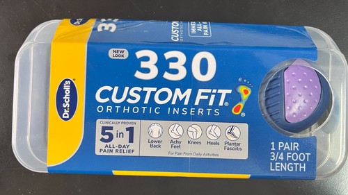 Dr. Scholl's CF330 Custom Fit Orthotic Inserts OPEN & DAMAGED PACKAGING ...