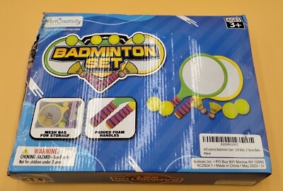 Toy Badminton Set For Kids With 2 Rackets, Ball And Birdie Summer Fun ...