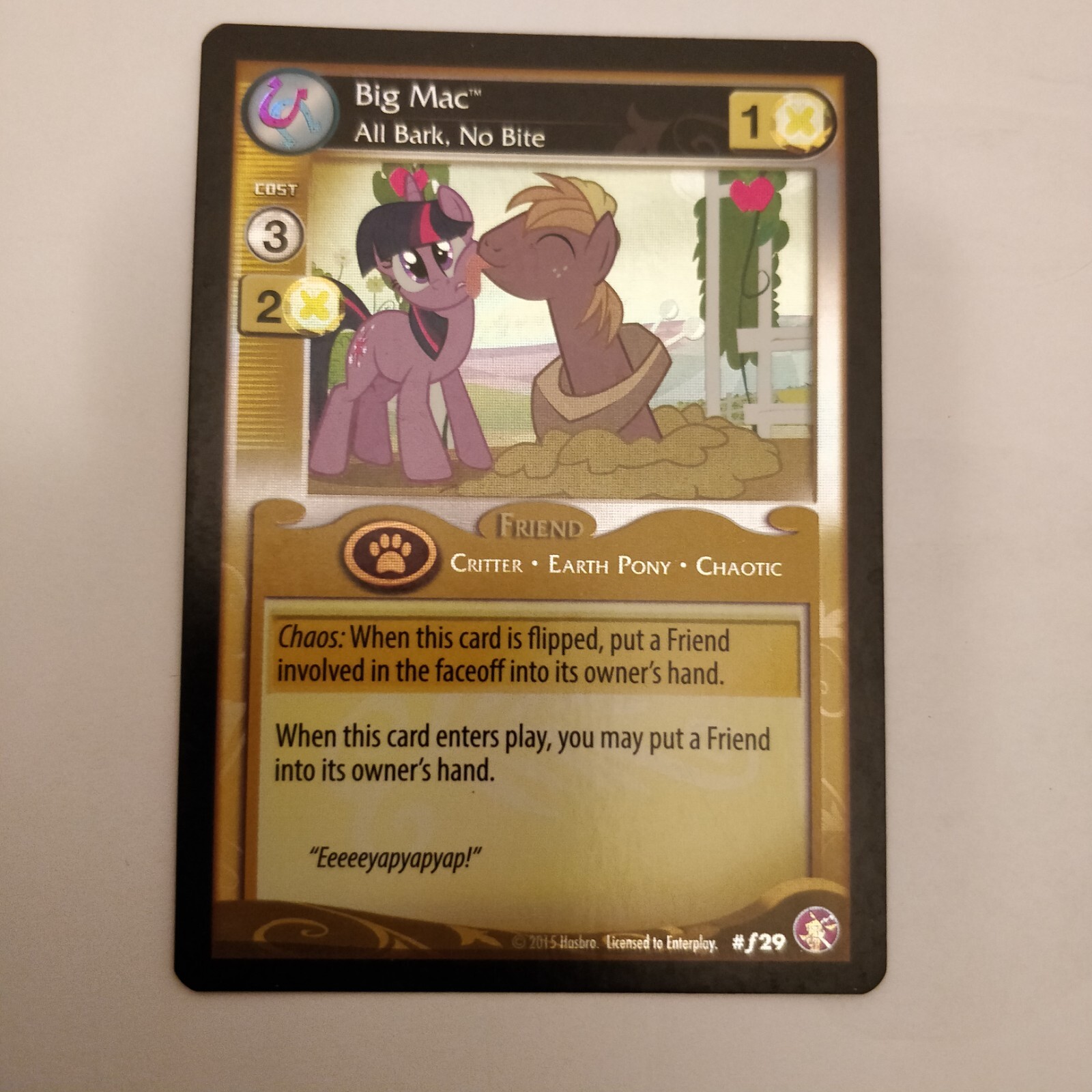 My Little Pony CCG TCG: Big Mac *All Bark, No Bite* (V.2 - Foil) | eBay