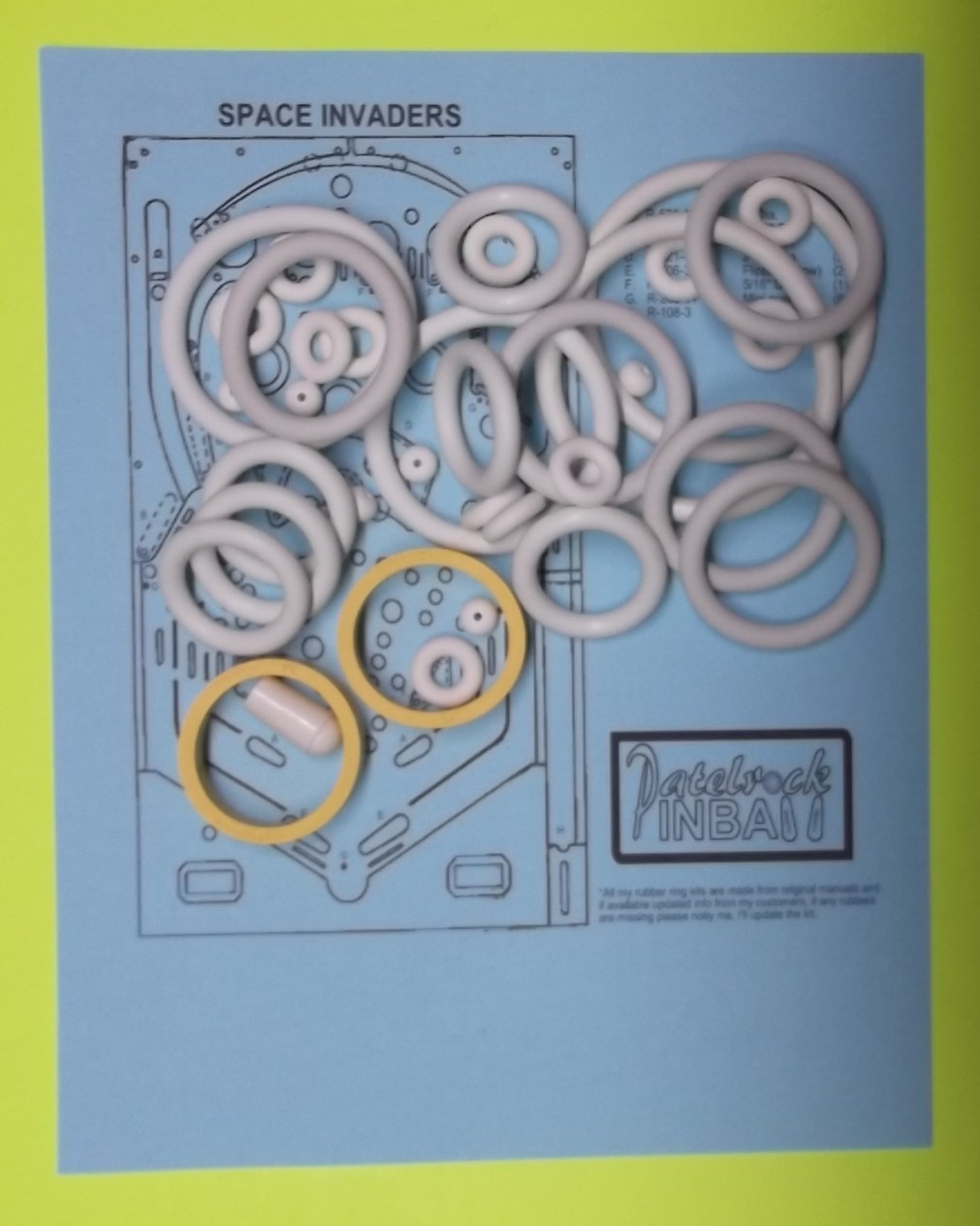 1980 Bally Space Invaders Pinball Machine Rubber Ring Kit | eBay