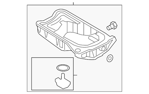 Genuine Volkswagen Engine Oil Pan 03H-103-601-AK | eBay