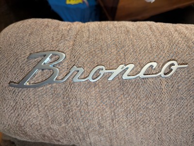 2021-2025 Ford Bronco OEM M-1447-BSS Silver Script Heritage Fender ...