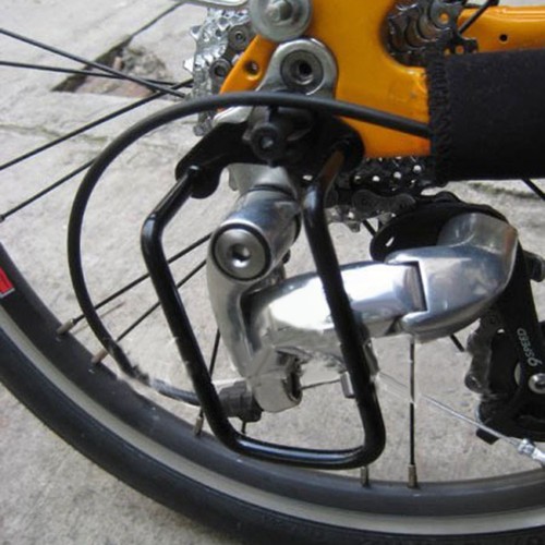 1pc Protective Rack Bike Parts Speed Protector Aluminum Alloy Black ...