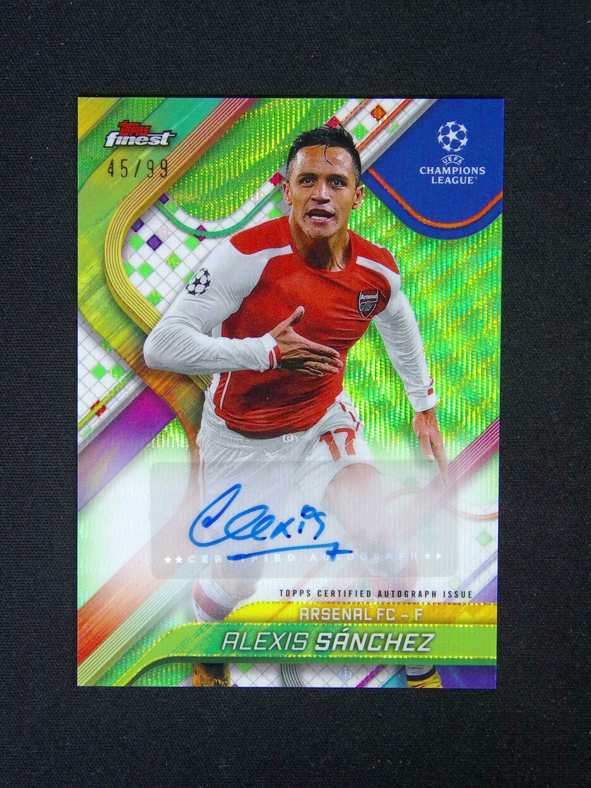 Alexis Sanchez 2024 Topps Finest UEFA Club Competitions #BA-AX Base ...