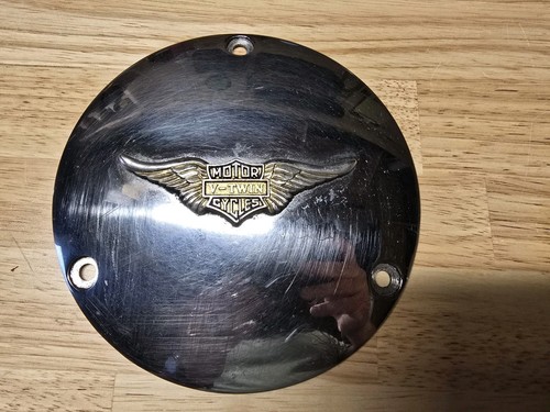 Harley Davidson Shovelhead Outer Primary Bar and Shield Medallion Derby ...