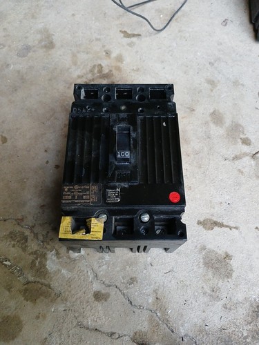 TED134100 GE 100 Amp Circuit Breaker one set of lugs *NEXT DAY OPTION ...