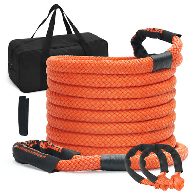VEVOR Kinetic Energy Recovery Rope Tow Strap 7/8" x 30' 30580 lbs Heavy ...