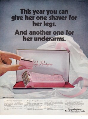 Vintage advertising print ad Remington electric razor Lady Legs ...