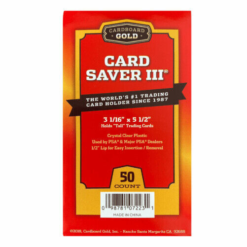Cardboard Gold Saver 200 Semi Rigid Card Holder - Clear for sale online ...