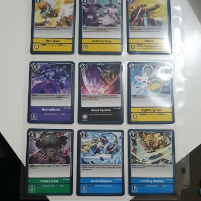 18 Option Cards/Mixed Colours - DIGIMON TCG VER 1.5 | eBay