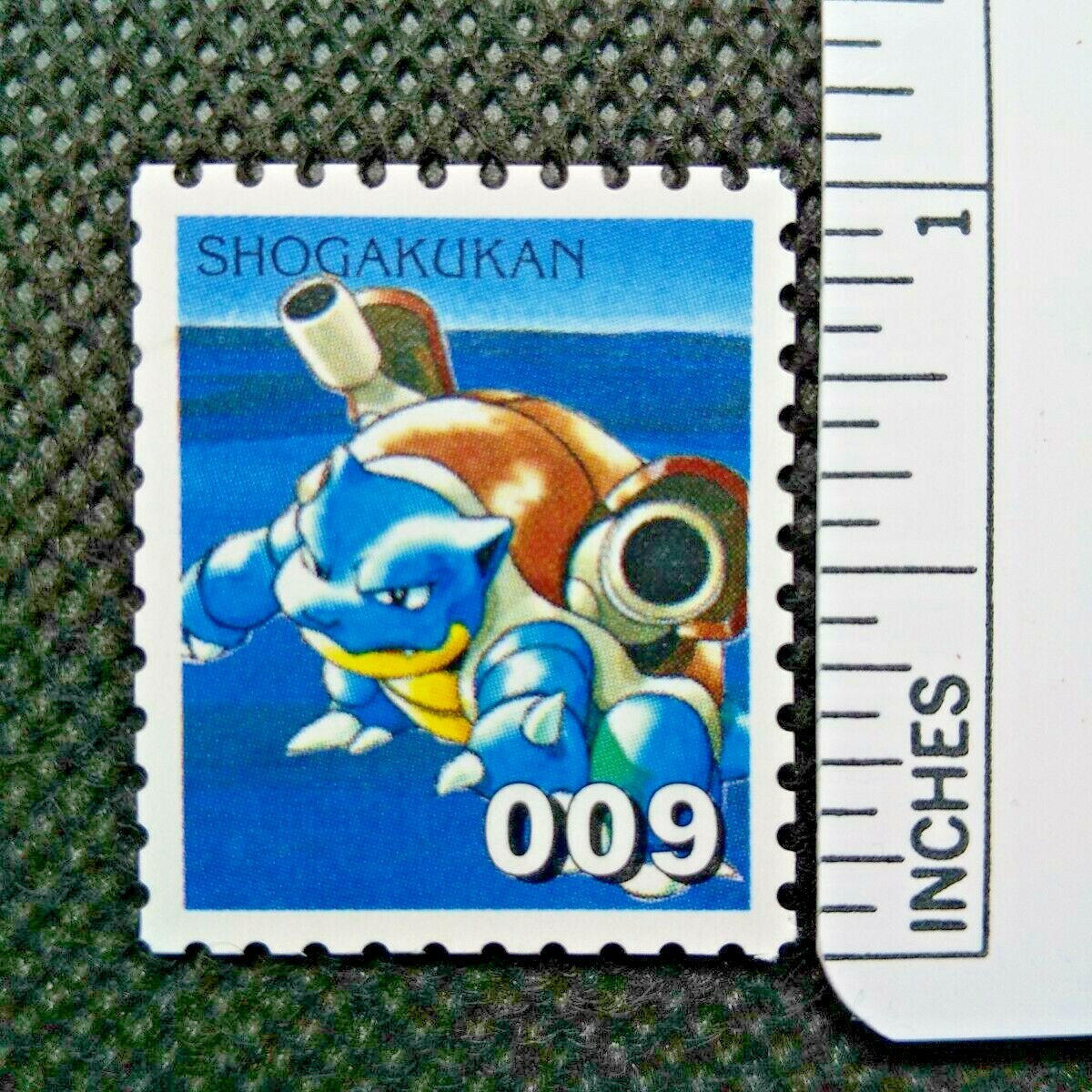Blastoise Pokemon Stamp Card #009 Pocket Monster Shogakukan Nintendo ...