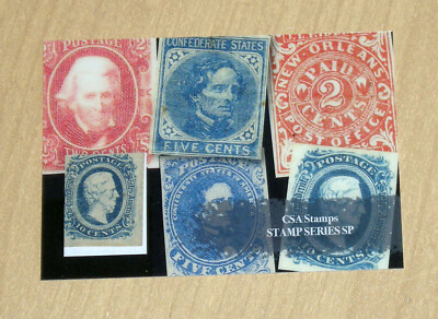 2019 His Autographs Civil War Divided Confederate States Postage Stamp ...