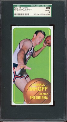 1970 Topps Basketball #57 Darrall Imhoff SGC 8 | eBay