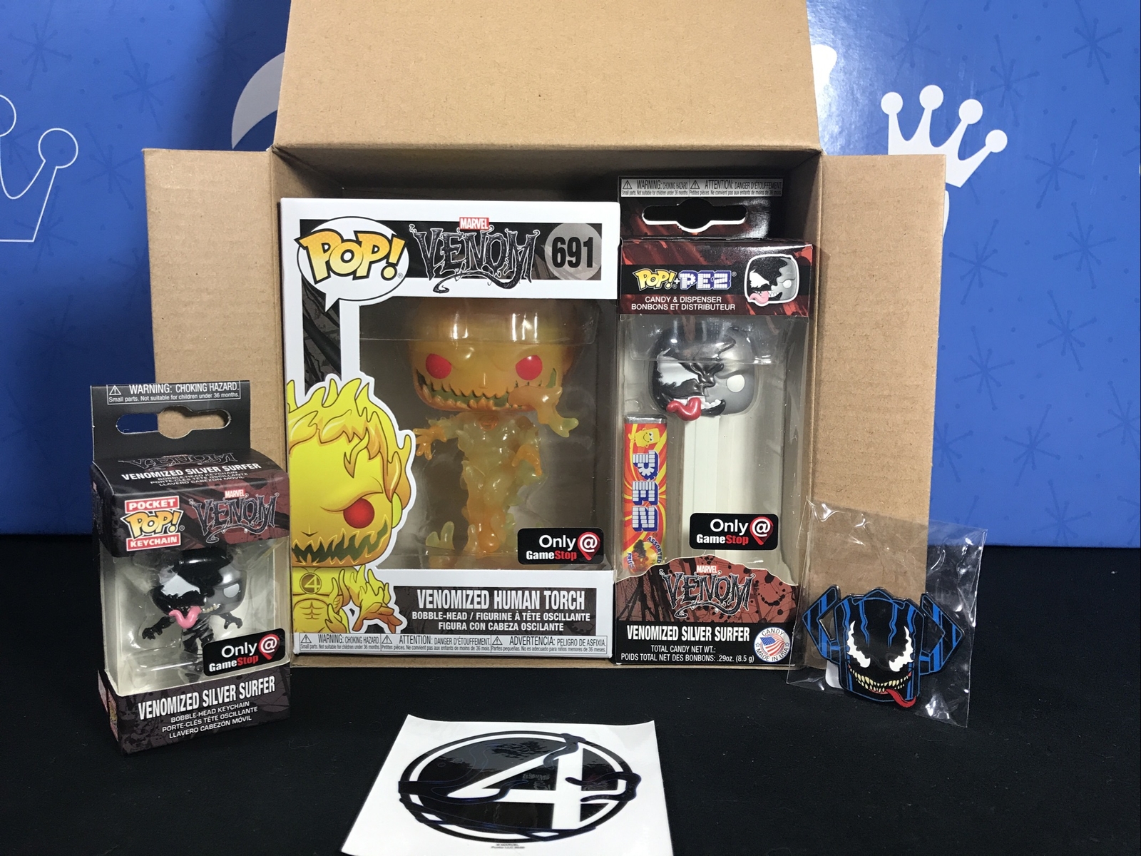 Venomized Human Torch - GameStop Exclusive Fantastic Four Venom Funko ...