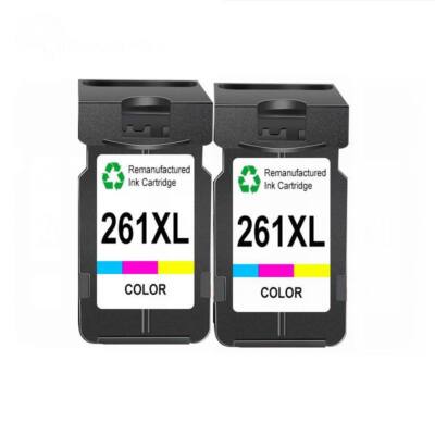 2pk Replacement 261XL Color Ink Cartridge for Canon PIXMA TR7020 TS6420 ...