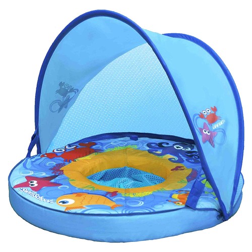 Self-Inflating Baby Float with Adjustable Canopy - 6-24 Months - Super ...