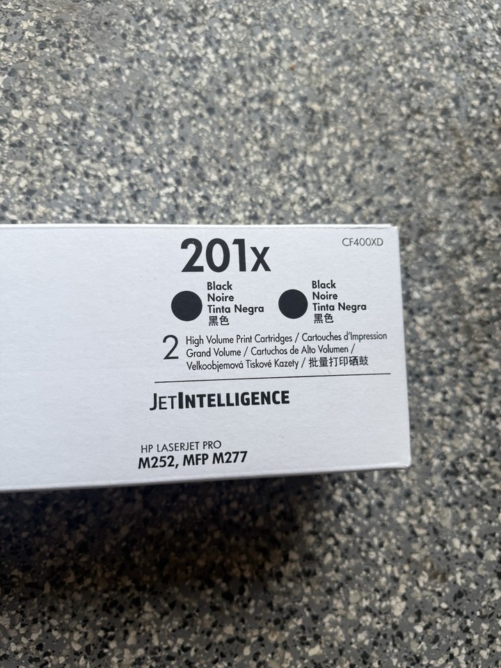 NEW - HP CF400X Black 201X High Volume Print Toner Cartridge New Sealed ...